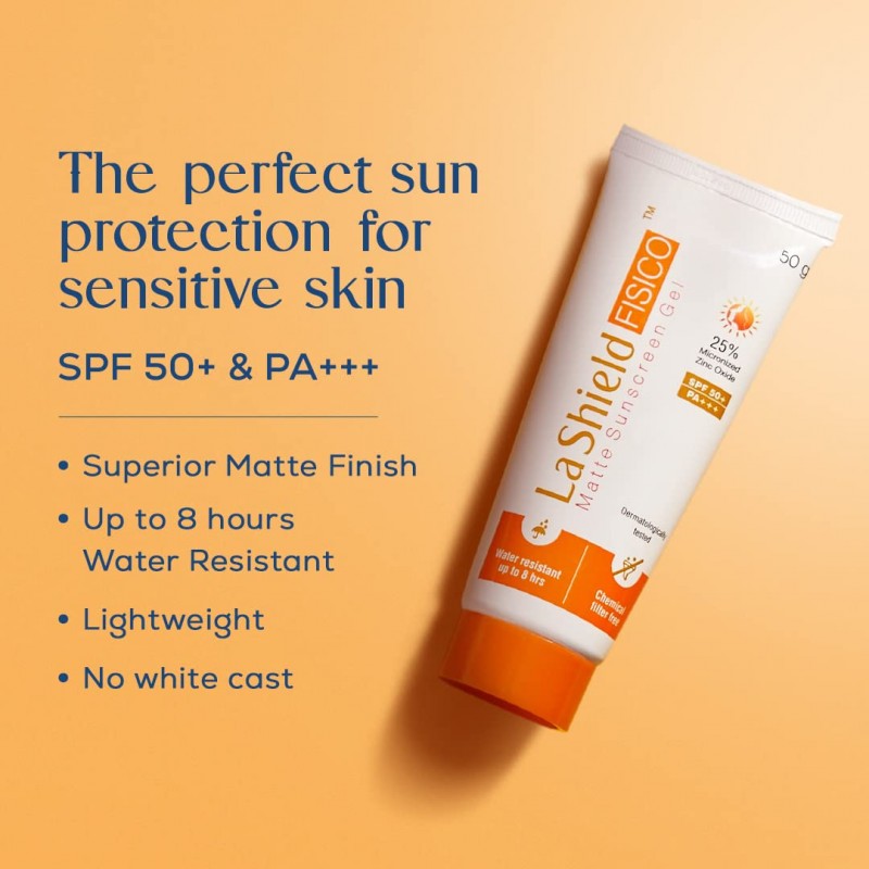 La Shield Fisico SPF 50+ & Pa+++ Transparent Sunscreen Gel - 50gm