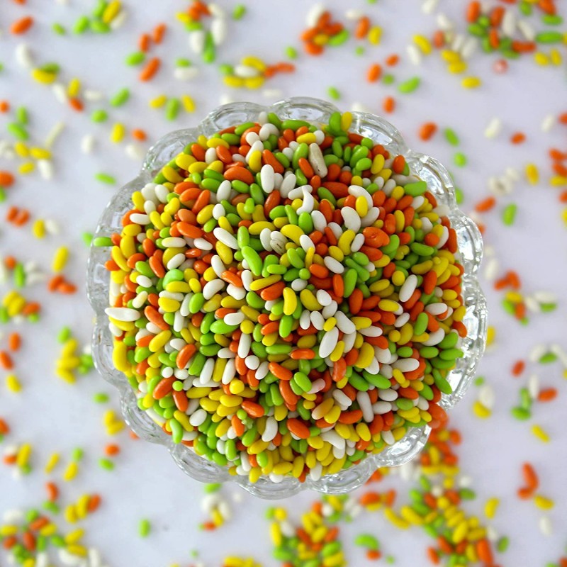 Mint Coated Fennel Seeds Colorful Mouth Freshner Sugar Coated Saunf - 250gm