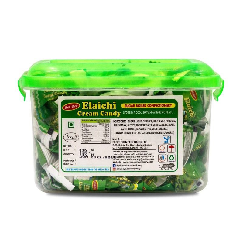 Bye-bye Premium Elaichi Cream Candy for Kids - 200gm