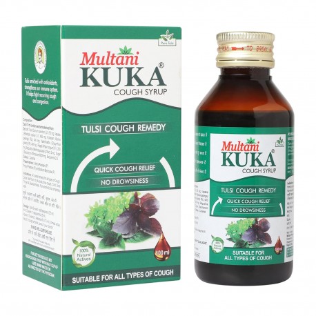 Multani Kuka Cough Syrup Get Ayurvedic Relief 100ml Pack of 3