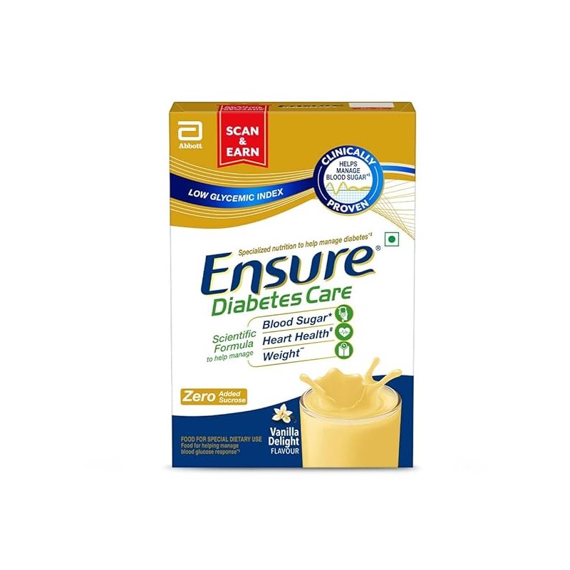 Abbott Ensure Diabetes Care Powder - Vanilla Flavour (400 gm)