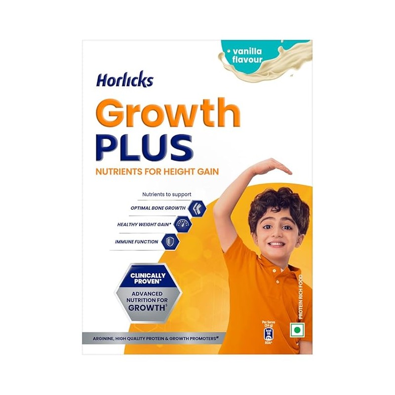 Horlicks Growth Plus Nutrients for Height Gain Vanilla 400g