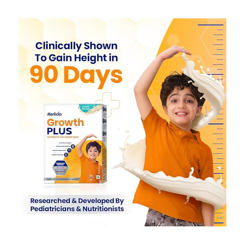 Horlicks Growth Plus Nutrients for Height Gain Vanilla 400g