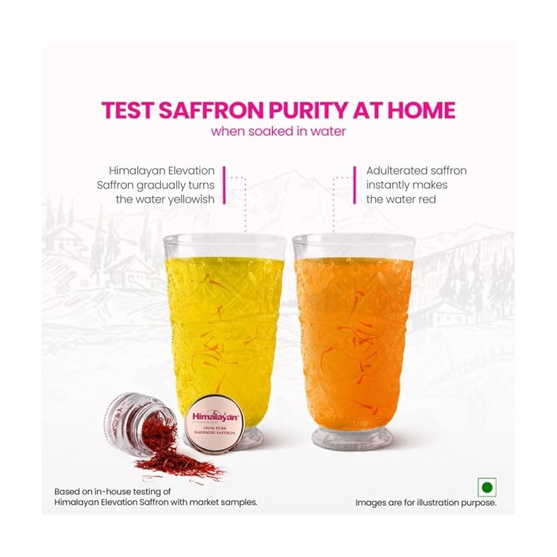 Himalayan Elevation Original Kashmiri Saffron/Kesar, 0.5g