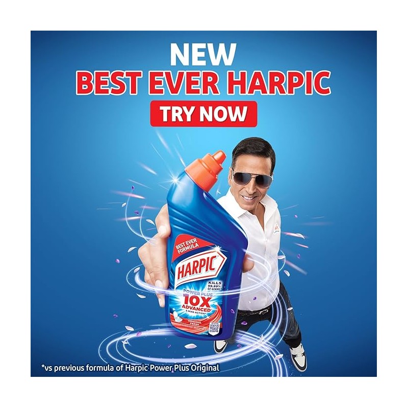 Harpic 1 Litre Original, Disinfectant Toilet Cleaner Liquid