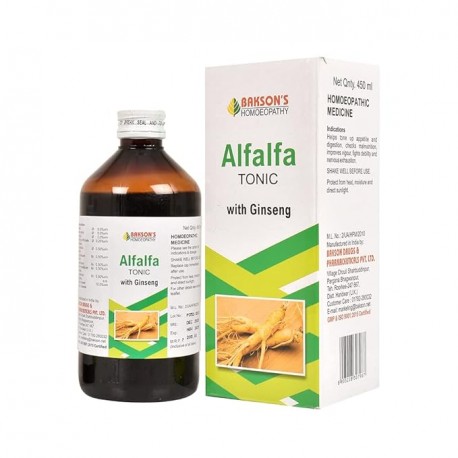 Dr. Bakshi's BAKSON'S HOMOEOPATHY ALFALFA TONIC WITH GINSENG SYRUP ...