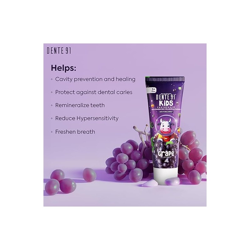 Dente91 Kids Toothpaste, Protects against dental caries ...