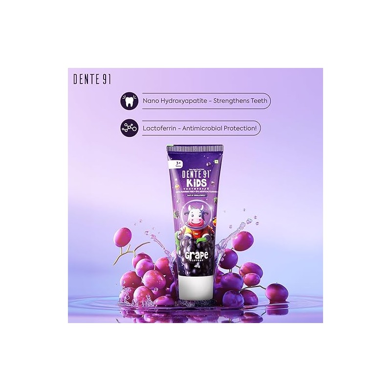Dente91 Kids Toothpaste, Protects against dental caries ...