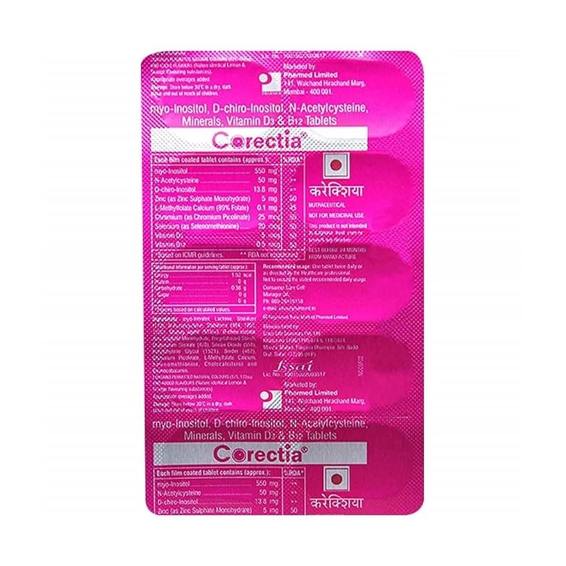 Corectia - Strip of 10 Tablets pack of 2