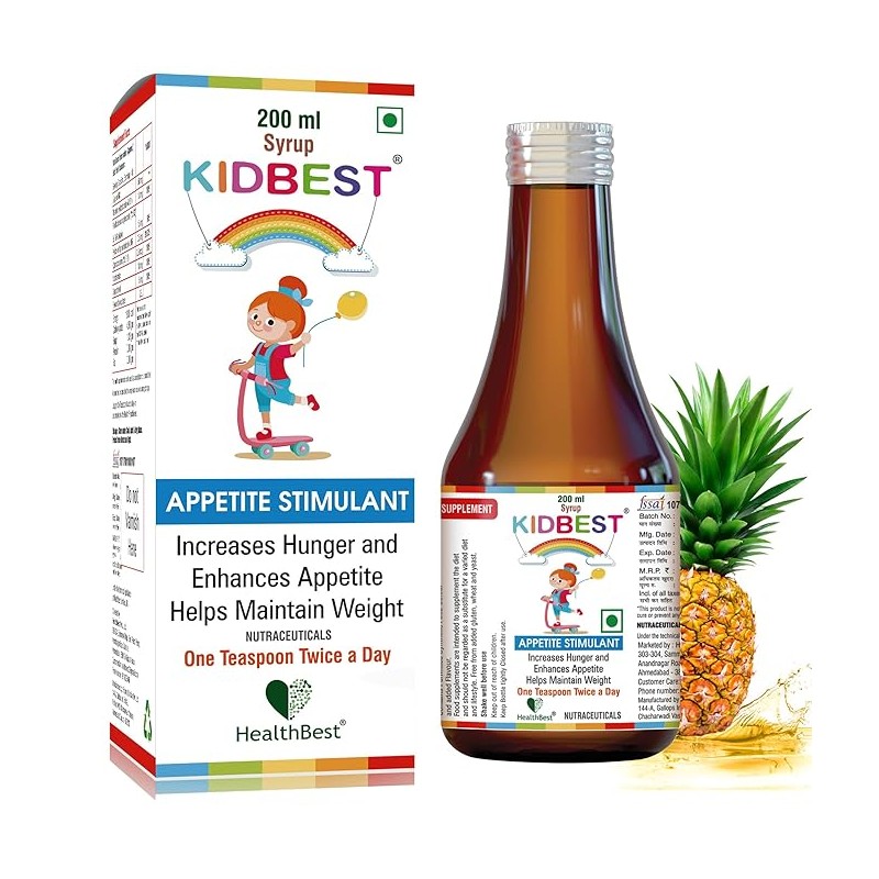 HealthBest Kidbest Appetite Stimulant Syrup for Kids Maintain healthy ...