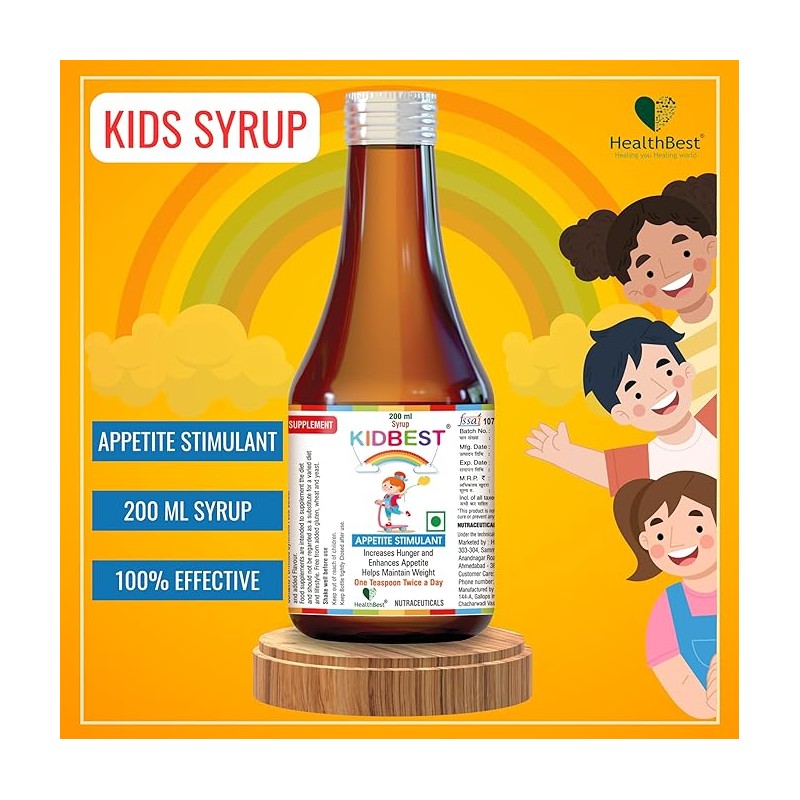 HealthBest Kidbest Appetite Stimulant Syrup for Kids Maintain healthy ...