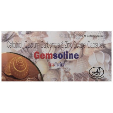 Gemsoline Soft Gelatin Capsule from Medley for Bone Joint and Muscle ...
