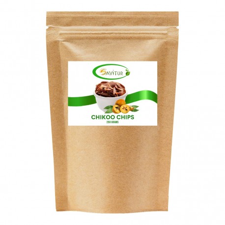 Savitur Dried Chikoo Chips, (250Gm) -Pack Of 2 - Grace Basket