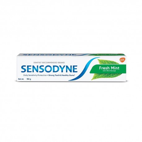 Sensodyne Toothpaste : Fresh Mint Sensitive, 150gm - Grace Basket