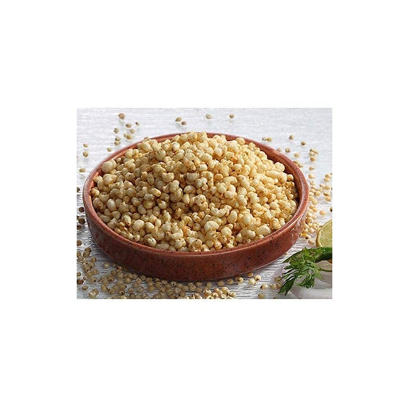 Roasted Jowar (Sorghum) Puffs, 200g Healthy Roasted Namkeen - Grace Basket