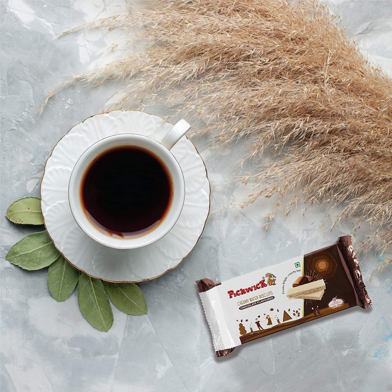 Pickwick Chocolate Flavoured Wafer Biscuits - 75g (Pack Of 3)