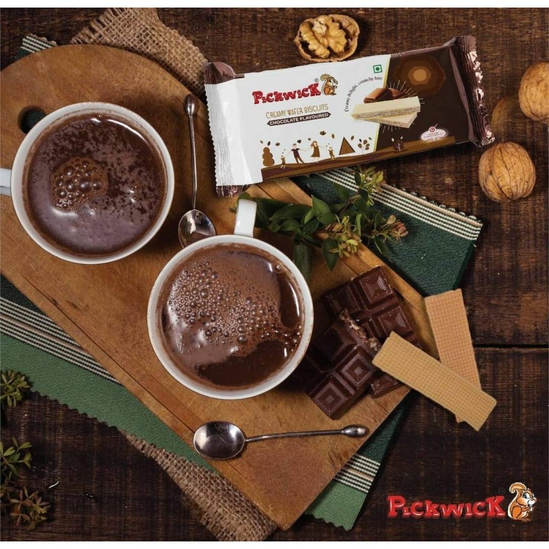 Pickwick Chocolate Flavoured Wafer Biscuits - 75g (Pack Of 3)