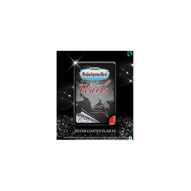 Rajnigandha Silver Coated Saffron Blended Pearls Cardamom Seeds (Mouth ...
