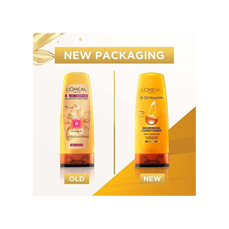 L'Oréal Paris Conditioner Moisturising & Hydrating (6 Oil Nourish ...