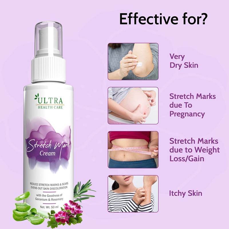 Ultra Healthcare Stretch Mark Removal Cream - 50ml